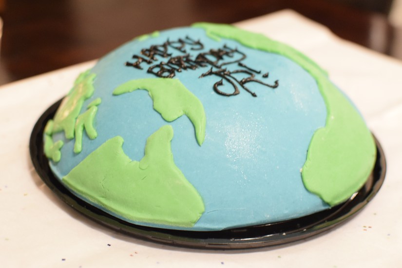 World Cake – the Best Birthday Cake so far – pause then press play